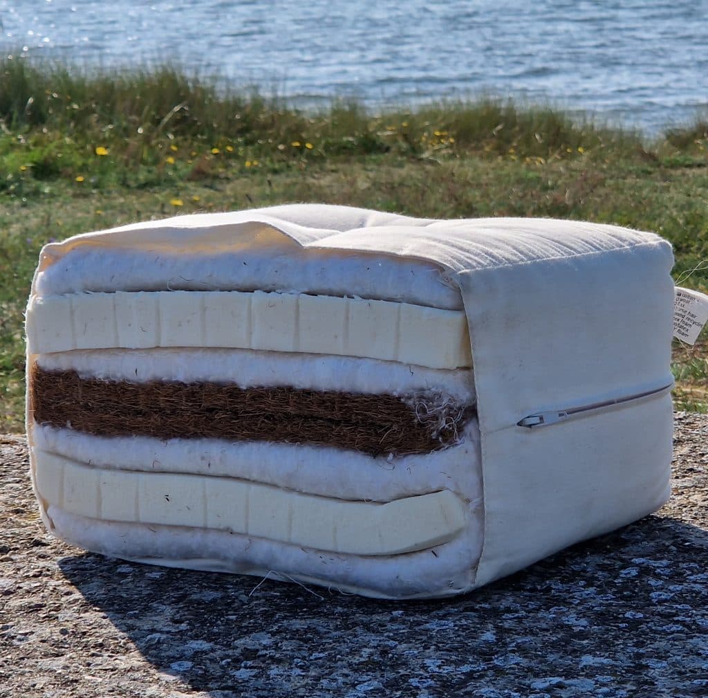 Naturligt tjock sandwich futonmadrass från Polonia 120 x 200cm Outlet - Bäddsoffexperten